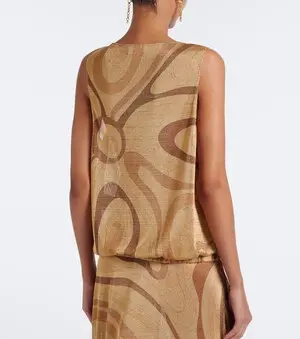Emilio Pucci Marmo Lurex® Voile Top
