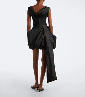 Staud Fabianne Silk Corset Dress