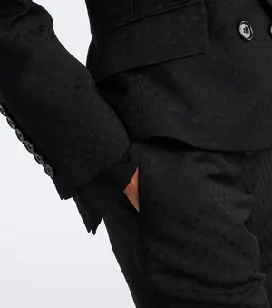 Nina Ricci Jacquard Wool-blend Double-breasted Blazer