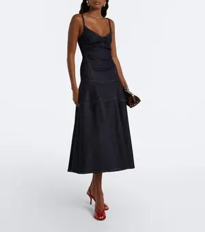 Jacquemus Poisson Leather Peep-toe Pumps