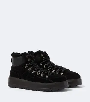 Bogner Antwerp M 16 B Suede Lace-up Boots - Black