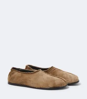LEMAIRE Calf-hair Slip-on Shoes - Beige