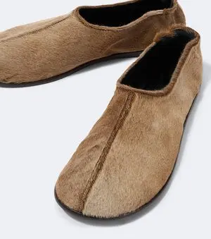 LEMAIRE Calf-hair Slip-on Shoes