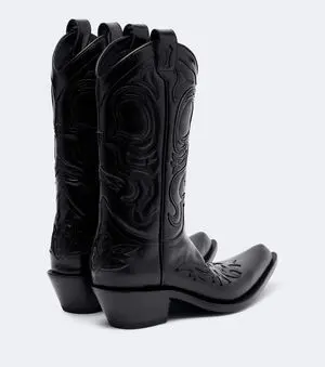 Acne Studios Bouni Leather Cowboy Boots