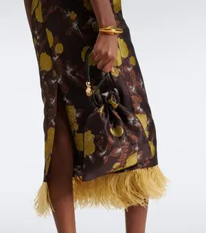 La DoubleJ Devon Floral Jacquard Pouch