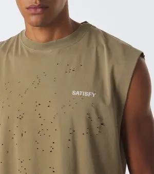Satisfy Mothtech Cotton Jersey Tank Top - Beige