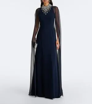 Jenny Packham Kalypto Crystal-embellished Gown