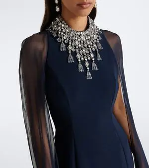 Jenny Packham Kalypto Crystal-embellished Gown
