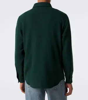 GOD'S TRUE CASHMERE Cashmere Shirt With Malachite