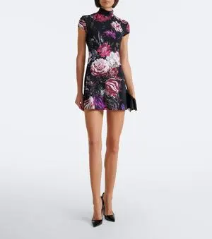 Roberto Cavalli Floral Minidress