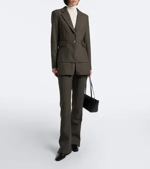 Proenza Schouler Althea Wool-blend Flared Pants
