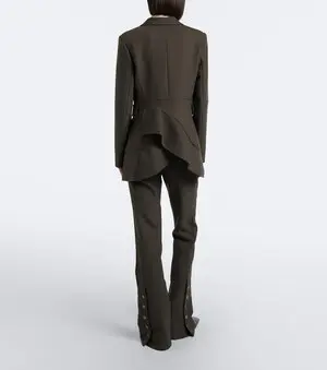 Proenza Schouler Althea Wool-blend Flared Pants
