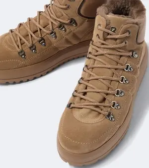 Bogner Antwerp Shearling-lined Suede Lace-up Boots