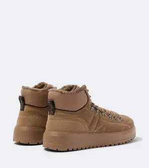 Bogner Antwerp Shearling-lined Suede Lace-up Boots