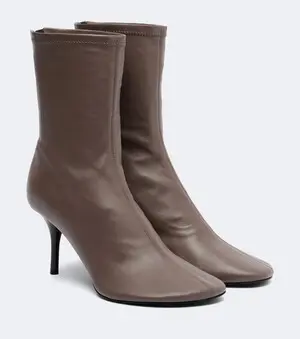 Acne Studios Back Leather Ankle Boots - Brown
