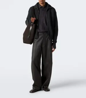 LEMAIRE Ribbed-knit Wool Zip-up Cardigan