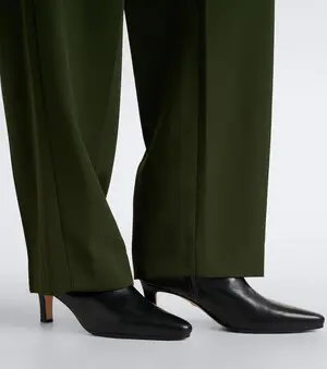 Veronica Beard Agnes Leather Ankle Boots