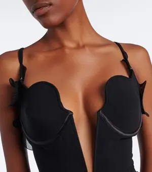 TOM FORD Ruffled Silk Bodysuit