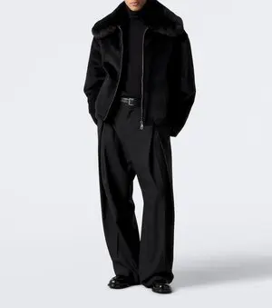 Dolce & Gabbana Pleated Wool Wide-leg Pants