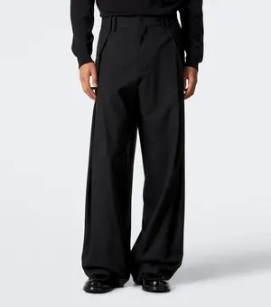 Dolce & Gabbana Pleated Wool Wide-leg Pants