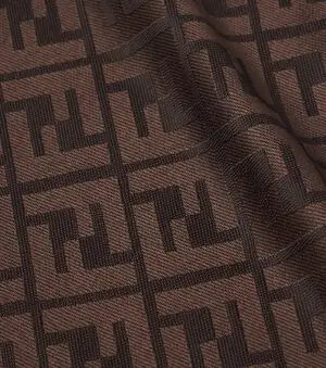 Fendi Ff Silk And Wool Shawl