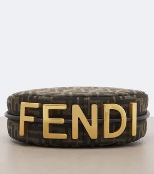 Fendi Graphy Mini Ff Zucca Shoulder Bag