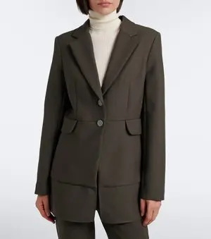Proenza Schouler Maera Ruffled Wool-blend Blazer