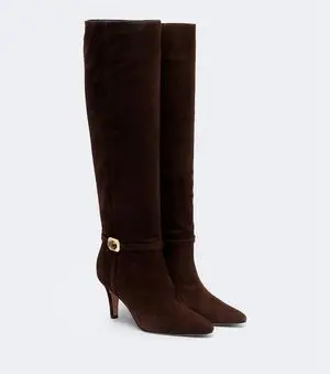 Veronica Beard Angeline Suede Knee-high Boots - Brown