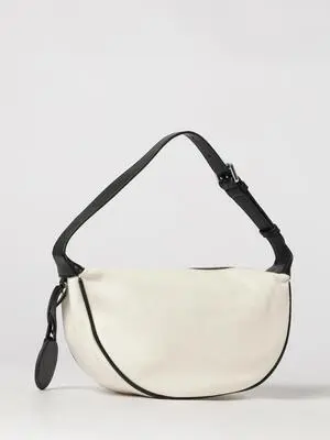 Karl Lagerfeld Canvas Shoulder Bag With Embroidered Logo And Charm
