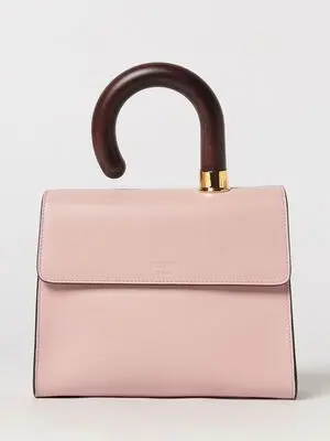 Moschino Mini Smooth Lambskin Handbag With Shoulder Strap