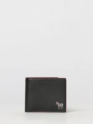 Paul Smith Smooth Leather Bifold Wallet With Internal Graphic Print - Black