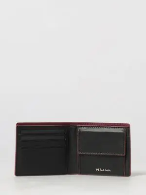 Paul Smith Smooth Leather Bifold Wallet With Internal Graphic Print
