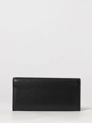 Paul Smith Tri-fold Smooth Leather Purse With Snap Button Closure And Front Logo