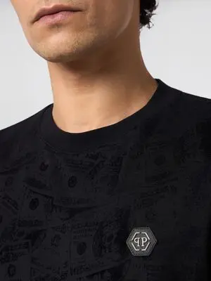 Philipp Plein Relaxed Fit Cotton T-shirt With Skull Print And Hexagon Logo
