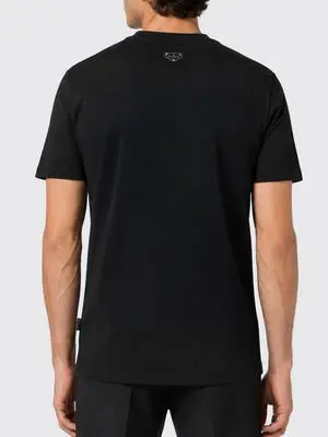 Philipp Plein Cotton T-shirt With Skull Print And Rhinestone Application