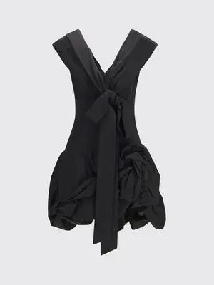 Magda Butrym Asymmetrical Draped Cotton And Silk-blend Mini Dress