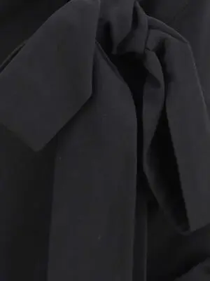 Magda Butrym Asymmetrical Draped Cotton And Silk-blend Mini Dress
