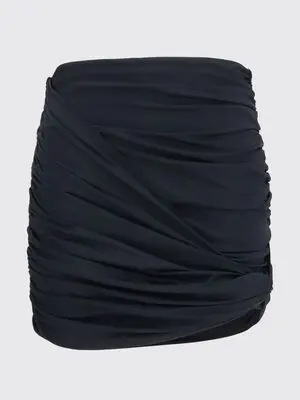 Magda Butrym High-waisted Draped Jersey Mini Skirt With An Asymmetrical Hem