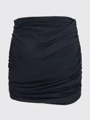 Magda Butrym High-waisted Draped Jersey Mini Skirt With An Asymmetrical Hem