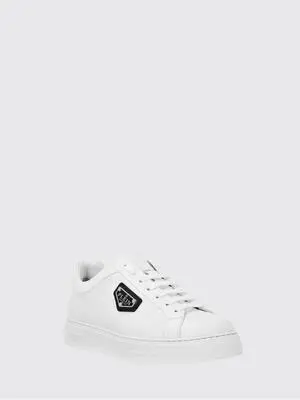 Philipp Plein Low-top Leather Sneakers With Crocodile Print