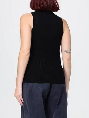 DIESEL® Slim Fit Ribbed Silk And Cotton Blend Off-the-shoulder Top