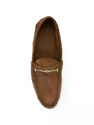 TOM FORD Suede Double T Hardware Ripley Loafer
