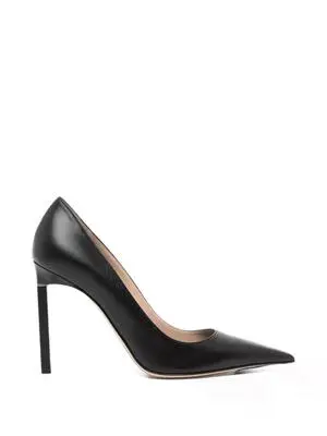 TOM FORD 105mm Shiny Leather Pumps - Black