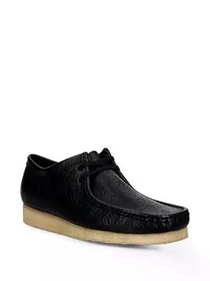 Clarks Wallabee Embossed Loafers - Black