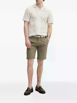 LINDBERGH Geometric-lace Camp-collar Shirt
