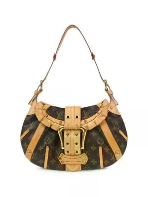 LOUIS VUITTON 2004 Monogram Leonor Shoulder Bag - Brown