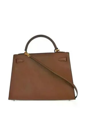 Hermès 1998 32 Kelly Sellier Two-way Handbag - Brown