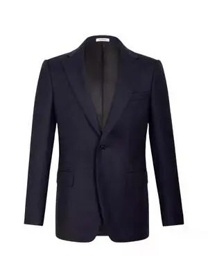FURSAC Single-breasted Virgin Wool-blend Blazer - Blue