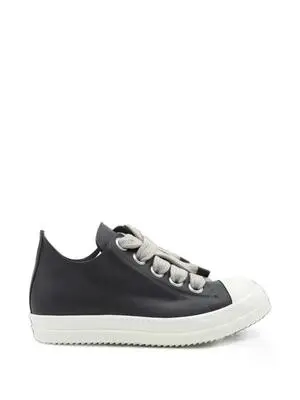 Rick Owens Jumbolace Chunky-lace Leather Sneakers - Black