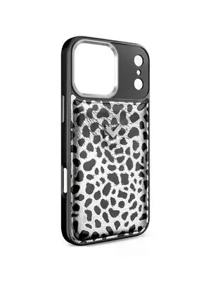VELANTE Leopard-print Leather Iphone 17 Pro Max Case